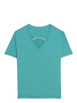 Zadig&Voltaire Tommer T-shirt With Fishnet Detail - Borneo