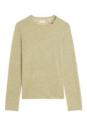 Zadig&Voltaire 100% Cashmere Sweater - Olive
