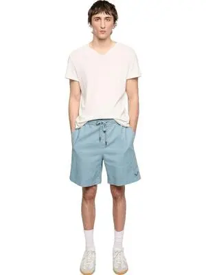 Zadig&Voltaire Pany Bermuda Shorts With Embroidery - Sky