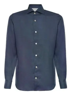 Eleventy Linen Shirt - Blue