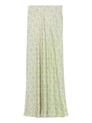 Claudie Pierlot Geometric Print Flowy Skirt - Neutrals