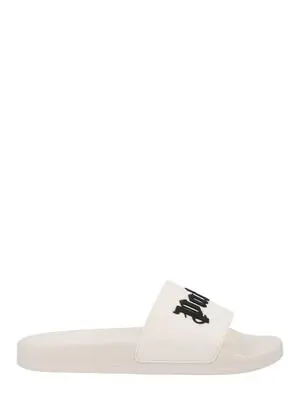 Palm Angels Logo Slides - White