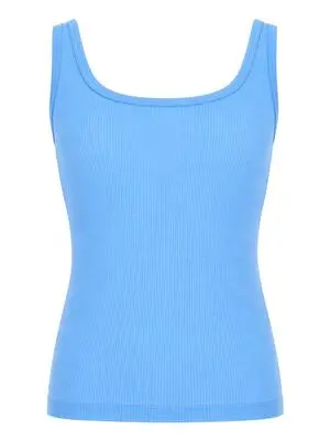 Versace Ribbed Tank Top - Blue