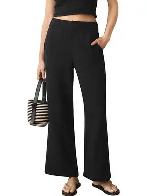 Marine Layer Isla Double Cloth Pants - Black
