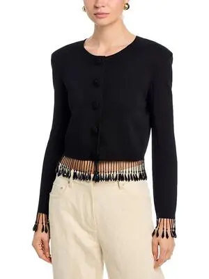 BY MALENE BIRGER Embellished Cardigan - Black