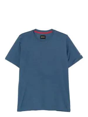 Kiton Logo-embroidered T-shirt - Blue