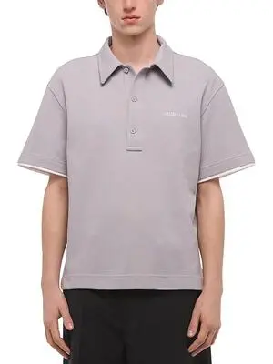 Helmut Lang Pique Polo Shirt - Cloud