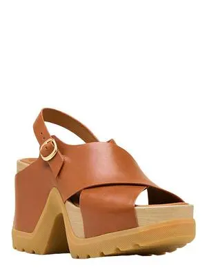 Sorel Roam'n Rise Platform Sandals - Iced Tea