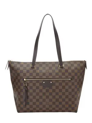 LOUIS VUITTON Damier Ebene Iena Tote - Brown