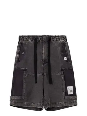 Mihara Yasuhiro Distressed Cargo Shorts - Black