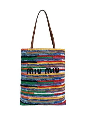 MIU MIU Miu Miu Crochet Tote Bag