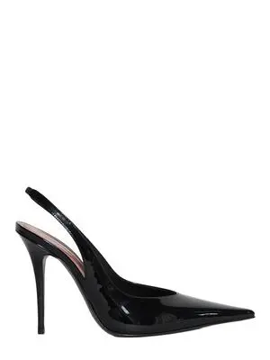 Amina Muaddi Anok Sling Pump Patent - Black