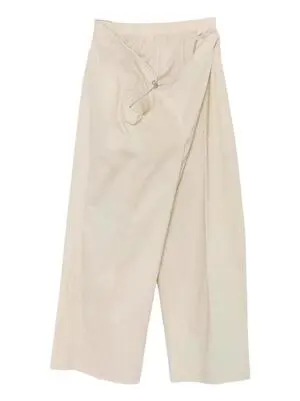 Issey Miyake Zip-detail Trousers - Neutrals