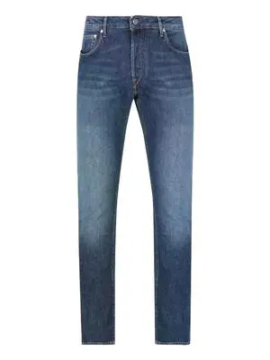 HANDPICKED Ravello Logo-patch Jeans - Blue