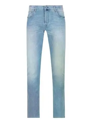 HANDPICKED Ravello Faded-effect Jeans - Blue