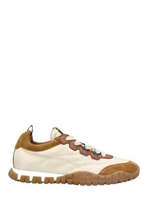 Miu Miu Tyre Panelled Sneakers - Neutrals