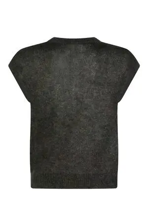 Brunello Cucinelli Mohair-blend Sequin-embellished Crew Neck Sweater - Grey
