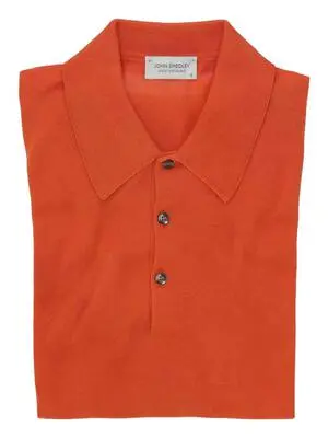 FORTELA Finchley Cotton-knit Polo Shirt - Orange