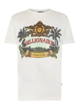 BILLIONAIRE Round-neck T-shirt - Neutrals