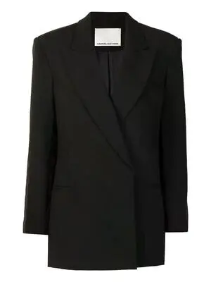SAMUEL GUÌ YANG Double-breasted Boxy Blazer - Black