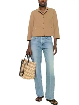 Herno Press-stud Fastening Spread-collar Jacket - Brown