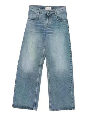 CYCLE Faded Effect Wide-leg Jeans - Blue
