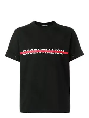 Neil Barrett Slogan T-shirt - Black