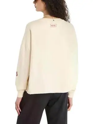 Desigual Mickey And Minnie Mouse Graphic Print Sweatshirt - Neutrals