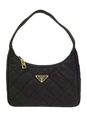 Prada Quilted Shoulder Bag - Black