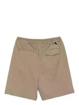 LOW BRAND George Stud-embellished Shorts - Brown