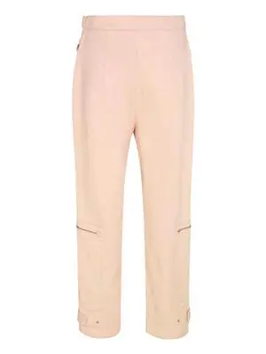 Fendi Cotton Cargo Pants With Zip Pockets - Pink