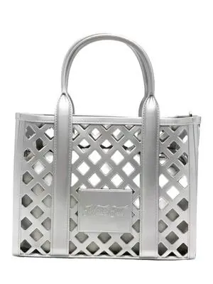 MARC ELLIS Flat Plot Tote Bag - Silver