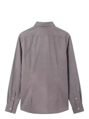 Fedeli Long-sleeve Button-down Shirt - Grey