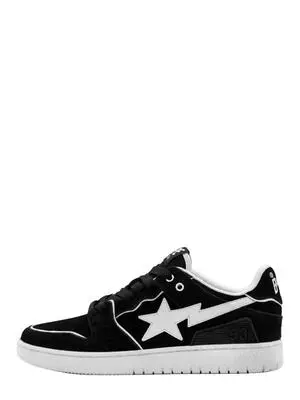A BATHING APE Sk8 Sta Suede Sneakers - Black