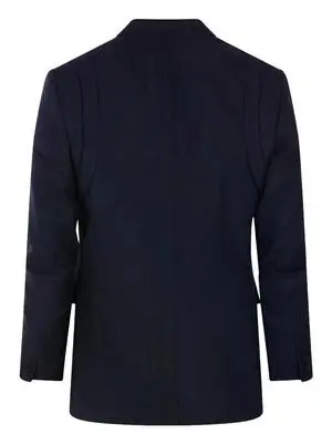 Junya Watanabe Pinstriped Double-breasted Jacket - Blue