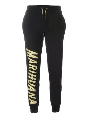 Palm Angels Marihuana Joggers - Black