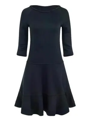 Chloé Fluted-hem Mini Dress - Blue