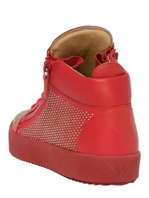 GIUSEPPE ZANOTTI Connor Mid-top Sneakers - Red