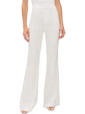 Alice + Olivia Linden Bootcut Trousers - Off White