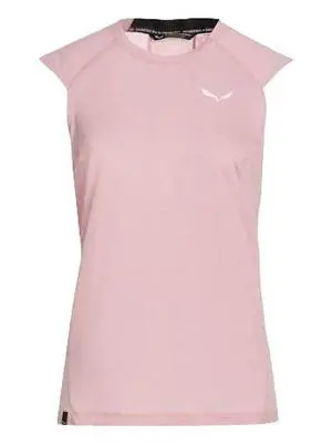 SALEWA Sleeveless Crewneck Athletic T-shirt - Pink