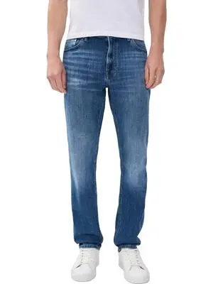 FRAME Modern Straight Jeans In Medium Wash - Heatwave