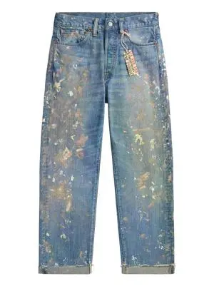 Ralph Lauren Splatter Detail Trousers - Blue