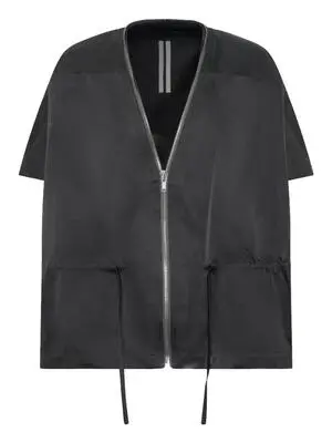 Rick Owens Asymmetrical Zip-up Jacket - Black