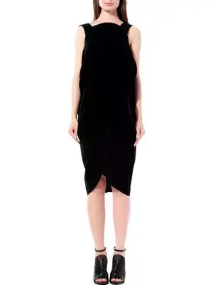 Balenciaga Open-back Draped Dress - Black