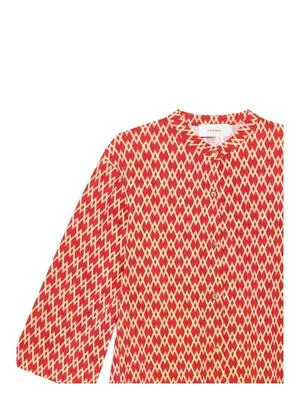 Malìparmi Geometric Print Kaftan - Red