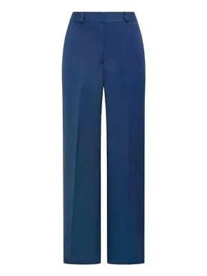 Malìparmi Ultramarine Pressed Crease Straight-leg Trousers - Blue