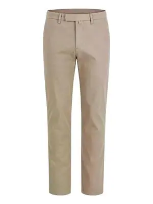 BRIGLIA 1949 Brushed Cotton-blend Trousers - Neutrals