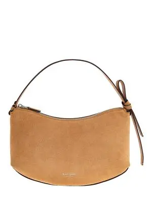 Kate Spade New York Loop" Shoulder Bag In Suede - Beige