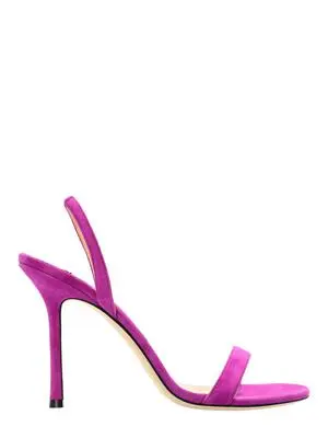 JIMMY CHOO Suede Slingback Sandals - Purple