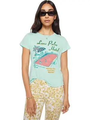 MOTHER The Lil Sinful Lone Palm T-shirt - Teal